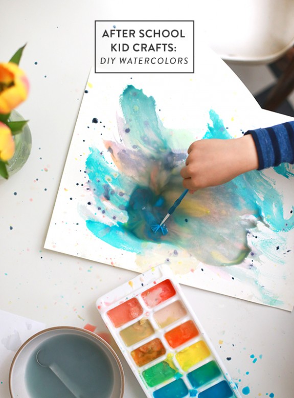 After School Kid Crafts: Quick DIY Watercolors - Say Yes