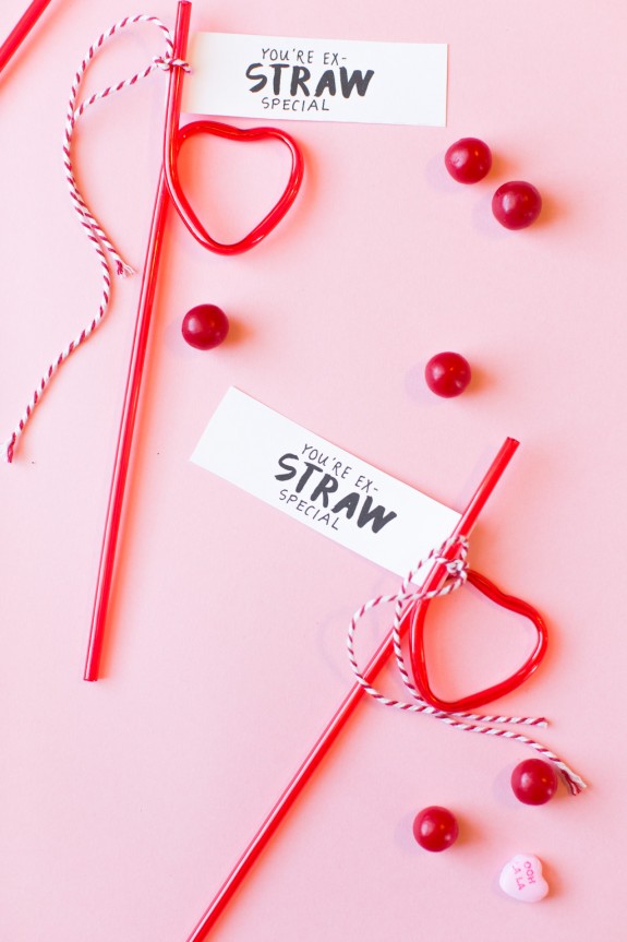 Dollar Store Valentines: You're ex-STRAW Special - Say Yes